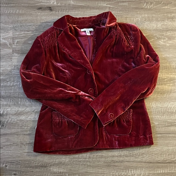 JM Collection | Jackets & Coats | Vintage Jm Collection Red Velvet ...
